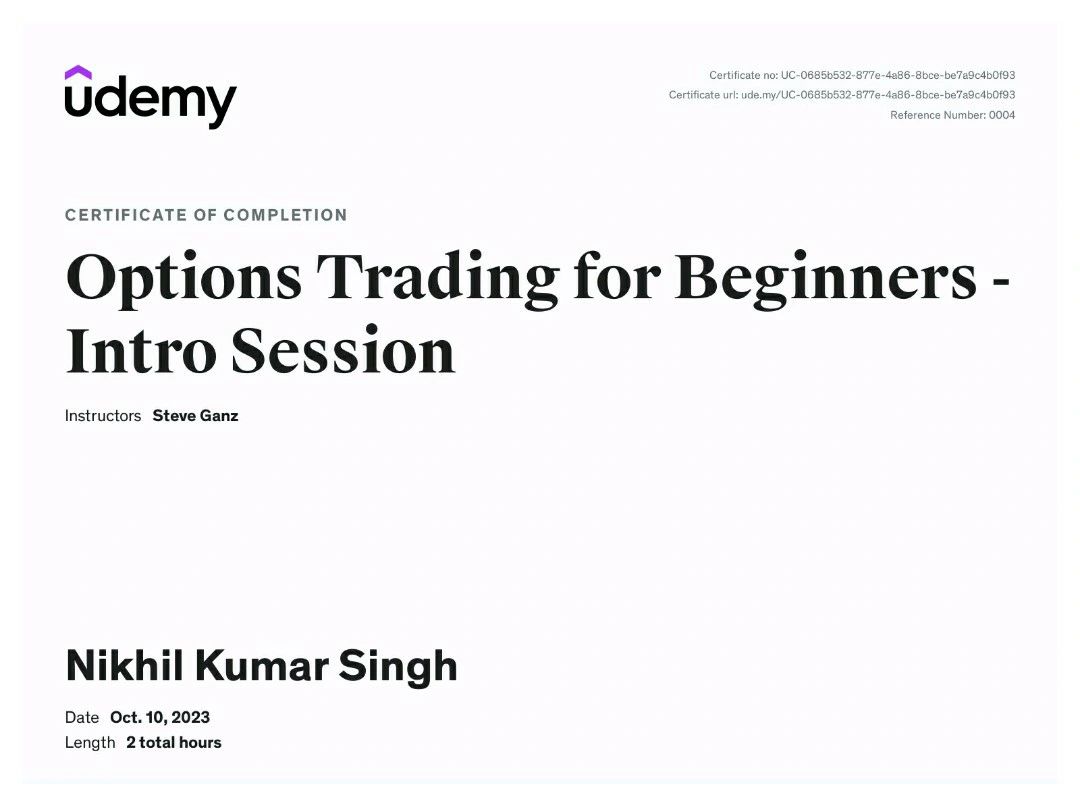 Nikhil Kumar Singh on LinkedIn: #trading #udemy Nikhil Kumar Singh on LinkedIn: #trading #udemy