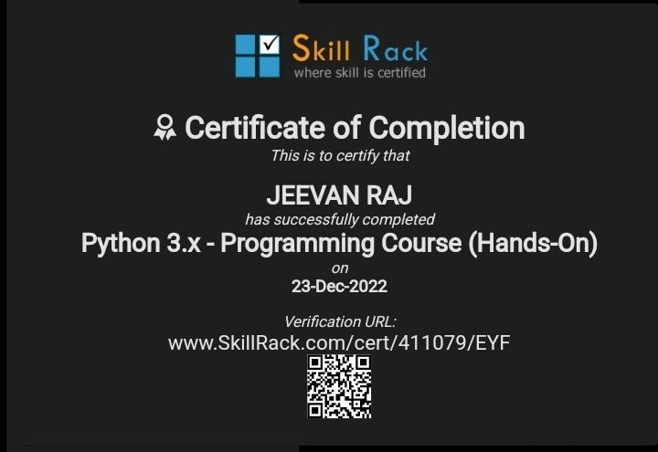 Passionate about Python and its possibilities | Jeevan Raj posted on ... Passionate about Python and its possibilities | Jeevan Raj posted on ...