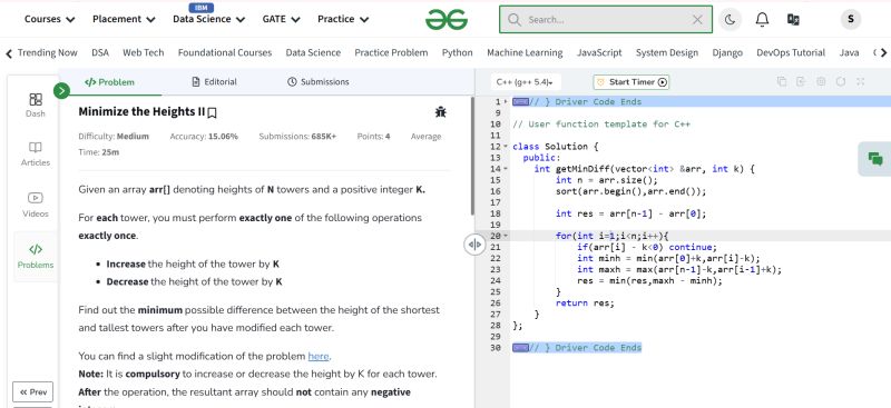 #gfg160 #gfg160 #geekstreak2025 #dsa #coding | Sachin #gfg160 #gfg160 #geekstreak2025 #dsa #coding | Sachin