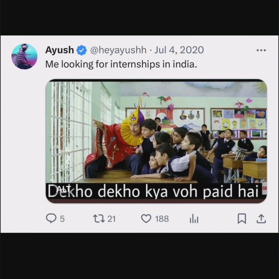 Ayush Khatri on LinkedIn: #internship #paidinternship Ayush Khatri on LinkedIn: #internship #paidinternship
