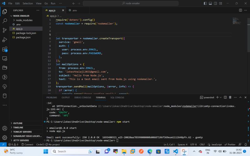 Lokesh Balaji on LinkedIn: #mailer #nodemailer #nodejs #nodejsdeveloper ... Lokesh Balaji on LinkedIn: #mailer #nodemailer #nodejs #nodejsdeveloper ...