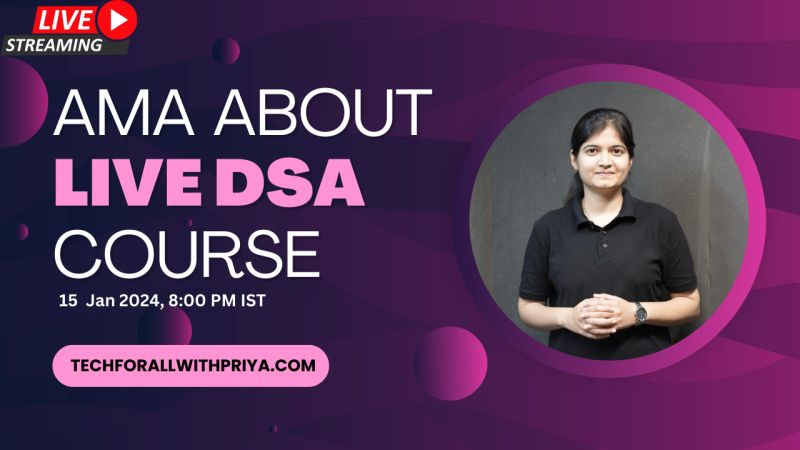 Join me for Data Structures and Algorithms session | Priya Bhatia ... Join me for Data Structures and Algorithms session | Priya Bhatia ...