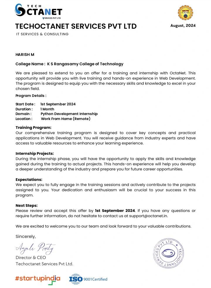 Harish Mohankumar on LinkedIn: Hi LinkedIn family! I have received an ... Harish Mohankumar on LinkedIn: Hi LinkedIn family! I have received an ...