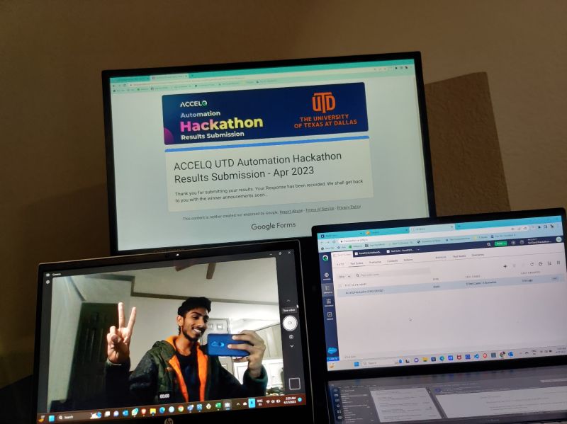 Sai Omkaar Gunti on LinkedIn: #accelq #accelqutdhackathon # ... Sai Omkaar Gunti on LinkedIn: #accelq #accelqutdhackathon # ...