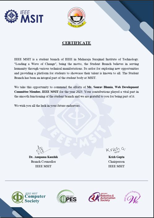 Sourav Kumar Bhunia on LinkedIn: #ieee #webdevelopment Sourav Kumar Bhunia on LinkedIn: #ieee #webdevelopment