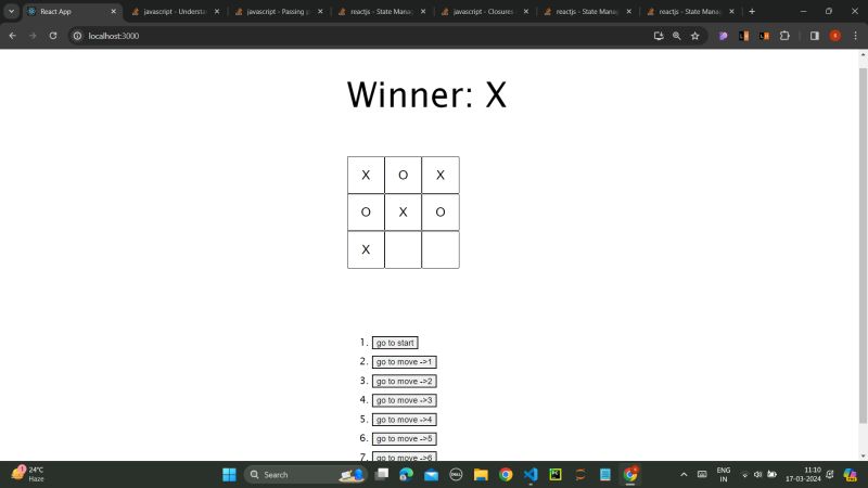 🚀 Just finished building a Tic-Tac-Toe game using #reactjs ! | Sameer Pal 🚀 Just finished building a Tic-Tac-Toe game using #reactjs ! | Sameer Pal