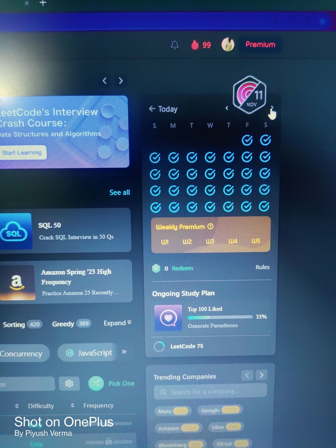 Piyush Verma on LinkedIn: Successfully completed the Leetcode Daily ... Piyush Verma on LinkedIn: Successfully completed the Leetcode Daily ...