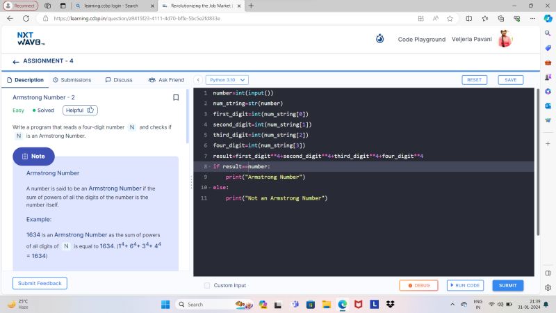 Pavani Veljerla on LinkedIn: #nxtwaveccbp #learning #codechallenge #day10 Pavani Veljerla on LinkedIn: #nxtwaveccbp #learning #codechallenge #day10