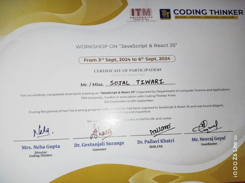 Sojal Tiwari on LinkedIn: #itmuniversity #codingthinker #javascript # ... Sojal Tiwari on LinkedIn: #itmuniversity #codingthinker #javascript # ...