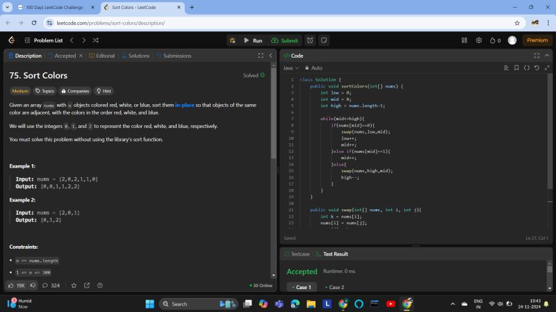 pooja dhare on LinkedIn: #100days #dsawithedslash #leetcode pooja dhare on LinkedIn: #100days #dsawithedslash #leetcode