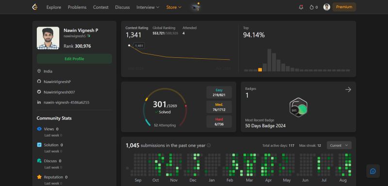 Nawin Vignesh on LinkedIn: #coding #leetcode #programming # ... Nawin Vignesh on LinkedIn: #coding #leetcode #programming # ...