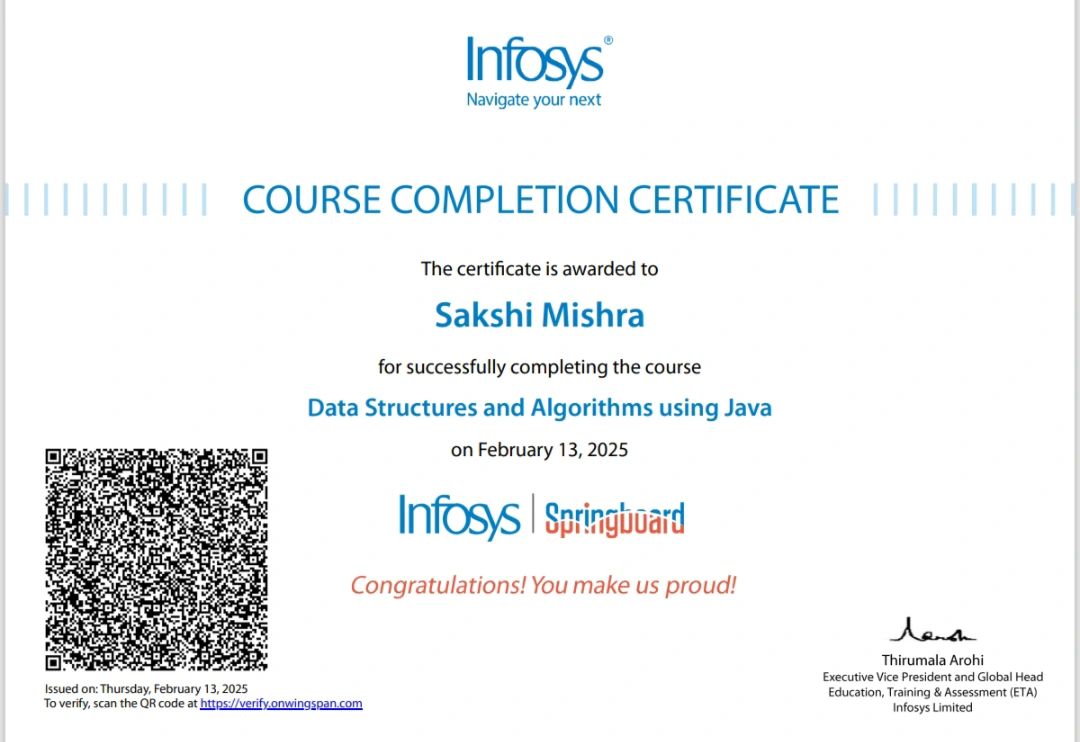 Sakshi Mishra on LinkedIn: #datastructures #algorithms #java # ... Sakshi Mishra on LinkedIn: #datastructures #algorithms #java # ...