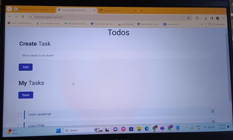 Launching my JavaScript Todo List project | Suggala Manasa posted on ... Launching my JavaScript Todo List project | Suggala Manasa posted on ...