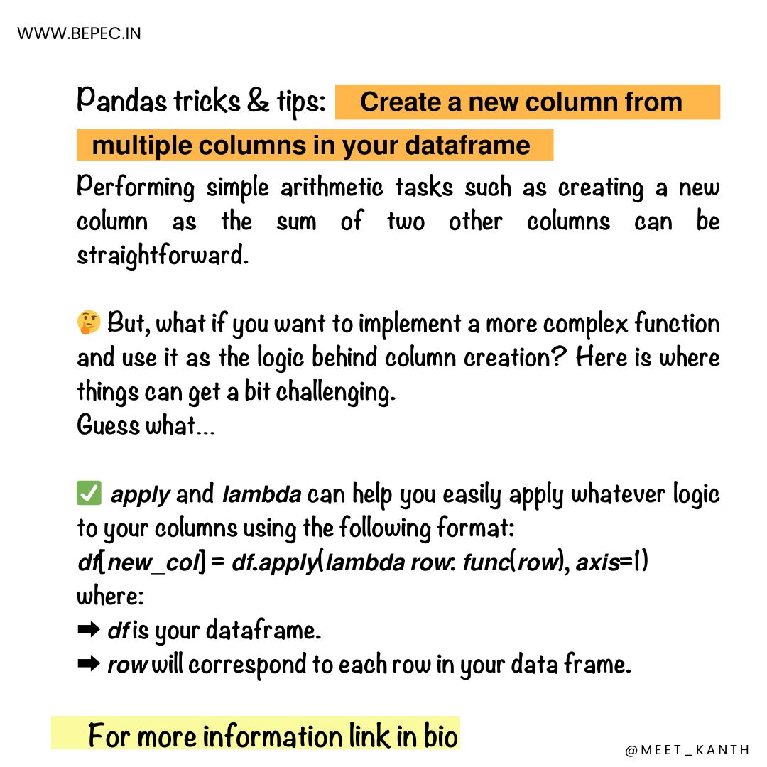 Rajeev Kanth on LinkedIn: Pandas Tips and Tricks For More Info:-https ... Rajeev Kanth on LinkedIn: Pandas Tips and Tricks For More Info:-https ...