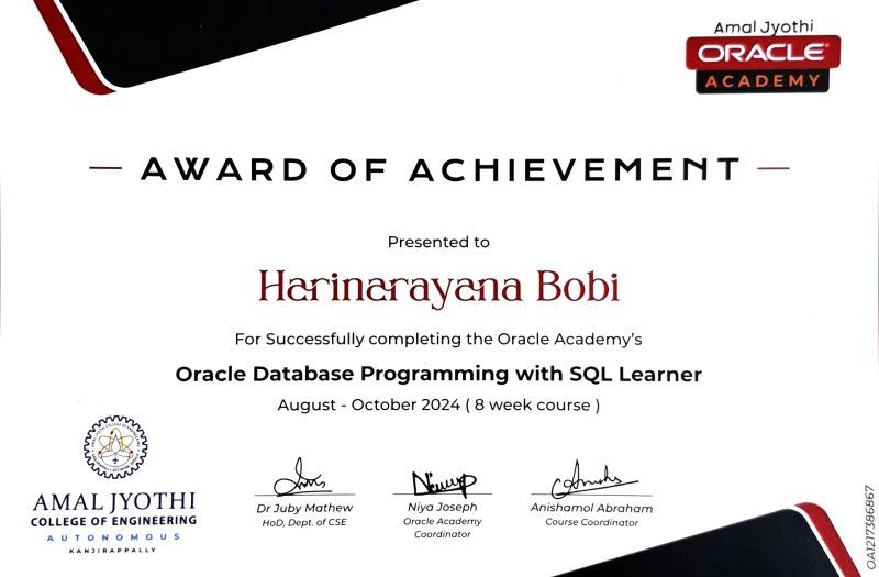 #oracleacademy #sql #databaseprogramming #amaljyothicollege ... #oracleacademy #sql #databaseprogramming #amaljyothicollege ...