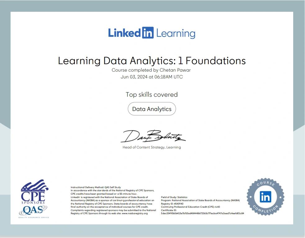 Chetan Pawar on LinkedIn: #dataanalytics Chetan Pawar on LinkedIn: #dataanalytics