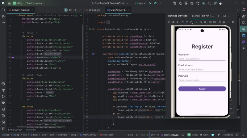 Built a registration page using XML and Kotlin | Harpreet Singh posted ... Built a registration page using XML and Kotlin | Harpreet Singh posted ...