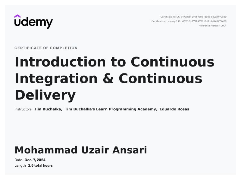 Mohammad Uzair Ansari on LinkedIn: #cicd #devops #learningjourney # ... Mohammad Uzair Ansari on LinkedIn: #cicd #devops #learningjourney # ...