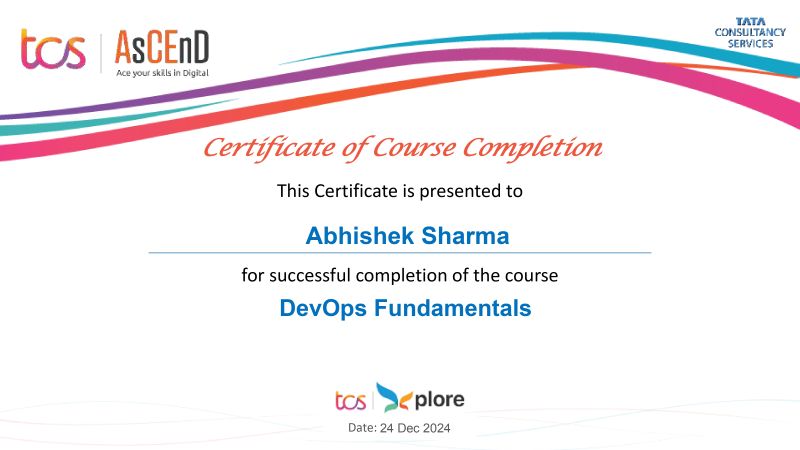Abhishek Sharma on LinkedIn: #devops #cicd #learningjourney #tcsxplore ... Abhishek Sharma on LinkedIn: #devops #cicd #learningjourney #tcsxplore ...