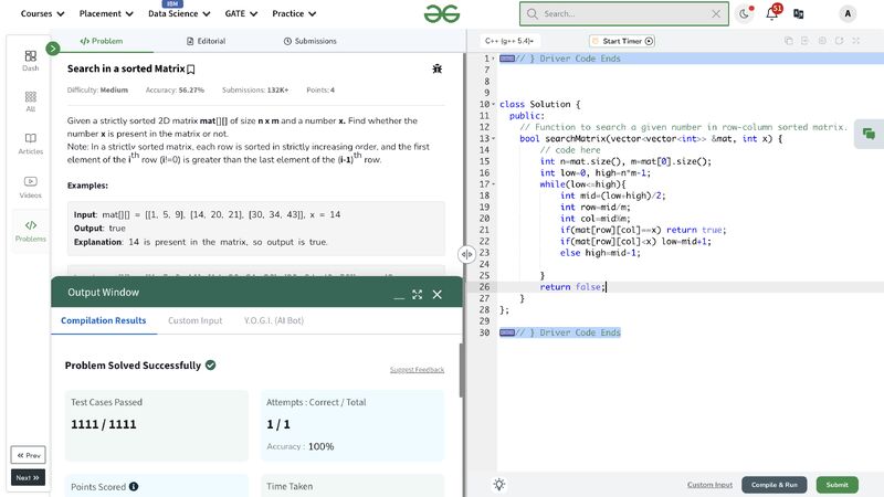 #gfg160 #160daysofcode #cplusplus #binarysearch #codingchallenge ... #gfg160 #160daysofcode #cplusplus #binarysearch #codingchallenge ...