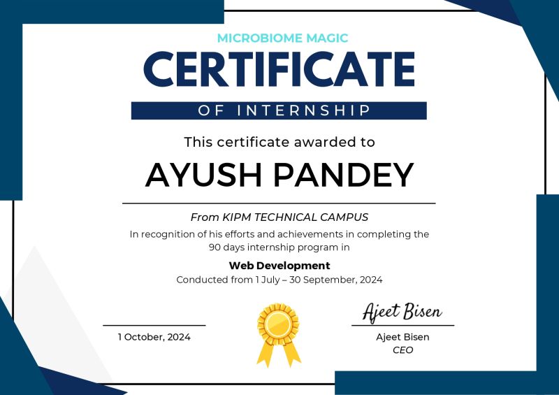 Ayush Pandey on LinkedIn: #internship #webdevelopment #teamwork # ... Ayush Pandey on LinkedIn: #internship #webdevelopment #teamwork # ...