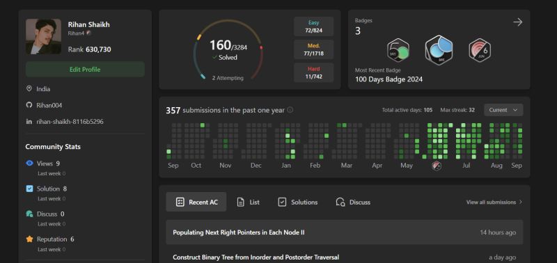 Rihan Shaikh on LinkedIn: #leetcode #dsa #coding #problemsolving # ... Rihan Shaikh on LinkedIn: #leetcode #dsa #coding #problemsolving # ...