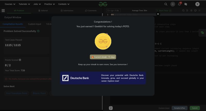 Vikas Kumar Shukla on LinkedIn: #geekstreak2024 #deutschebank Vikas Kumar Shukla on LinkedIn: #geekstreak2024 #deutschebank