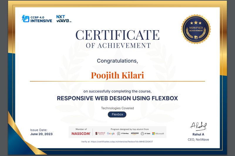 poojith kilari on LinkedIn: #nxtwave #nxtwaveteam #ccbp #nxtwaveccbp # ... poojith kilari on LinkedIn: #nxtwave #nxtwaveteam #ccbp #nxtwaveccbp # ...