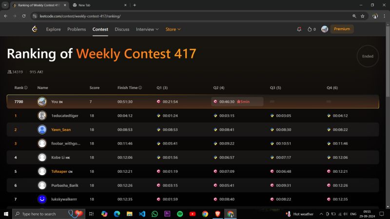Shantu Samanta on LinkedIn: #leetcode #weeklycontest #programming # ... Shantu Samanta on LinkedIn: #leetcode #weeklycontest #programming # ...