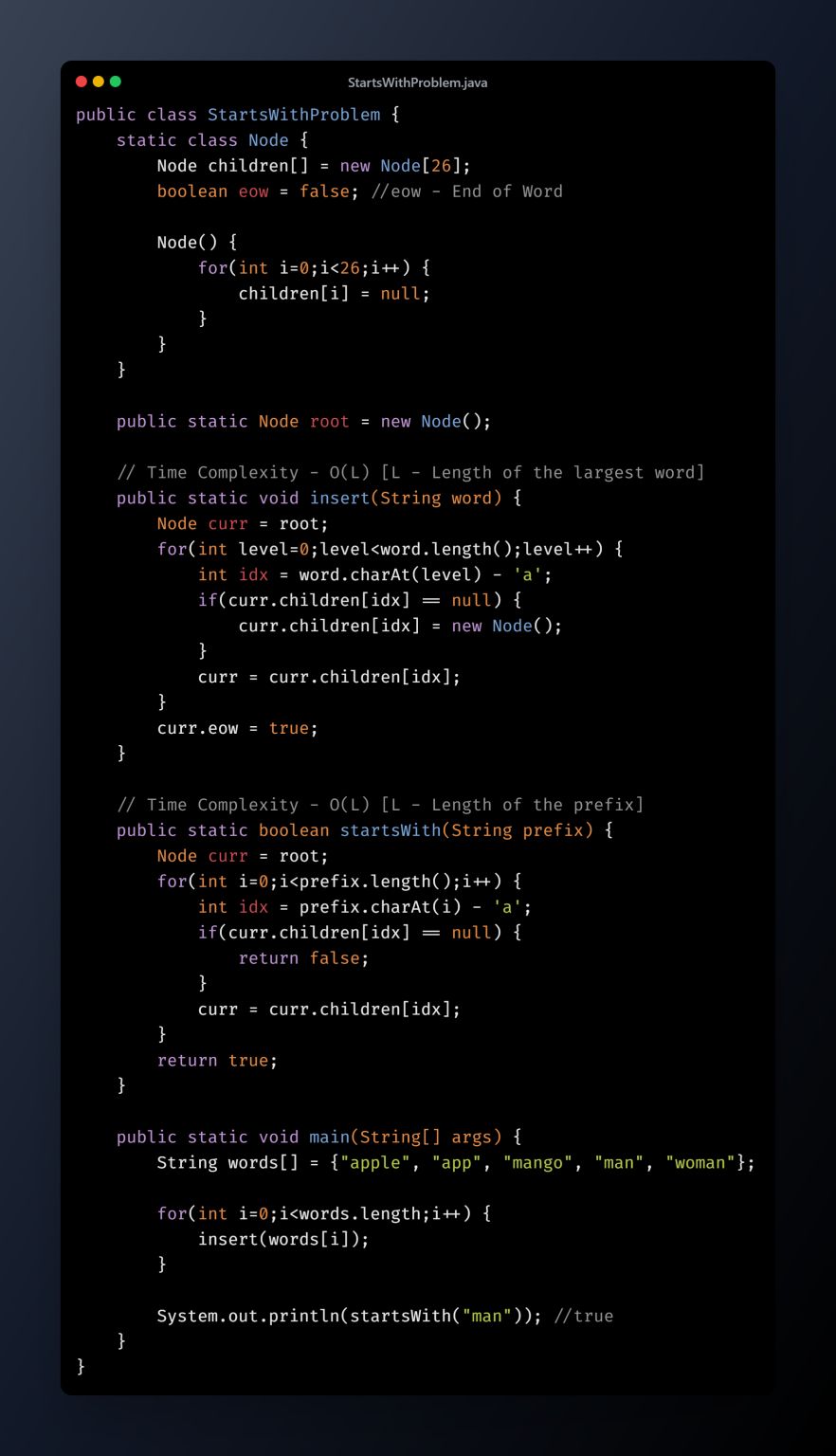 Shekhar Singh on LinkedIn: #algorithms #codingchallenge #trie #prefix # ... Shekhar Singh on LinkedIn: #algorithms #codingchallenge #trie #prefix # ...