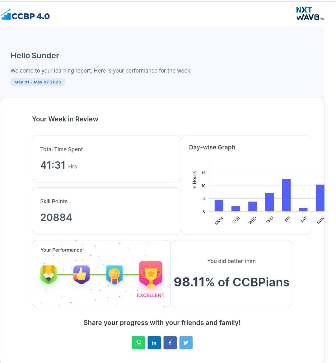 Sunder Kanugu on LinkedIn: #ccbp #nxtwave #ccbp #tcs Sunder Kanugu on LinkedIn: #ccbp #nxtwave #ccbp #tcs