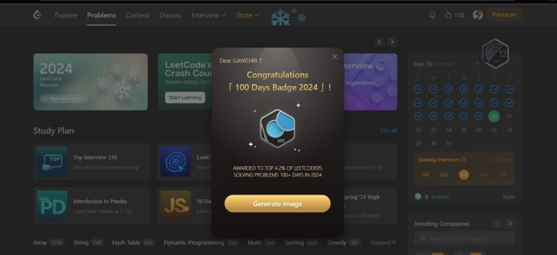 Gayathri T on LinkedIn: #leetcode #codingjourney #100dayschallenge # ... Gayathri T on LinkedIn: #leetcode #codingjourney #100dayschallenge # ...