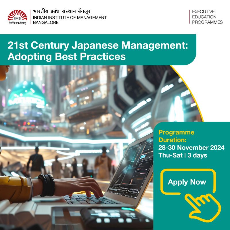 IIM Bangalore Executive Education on LinkedIn: 21st Century Japanese ... IIM Bangalore Executive Education on LinkedIn: 21st Century Japanese ...