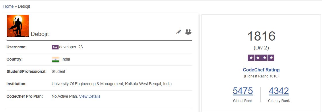 Debojit Ganguly on LinkedIn: #competitiveprogramming #codechef #dsa # ... Debojit Ganguly on LinkedIn: #competitiveprogramming #codechef #dsa # ...