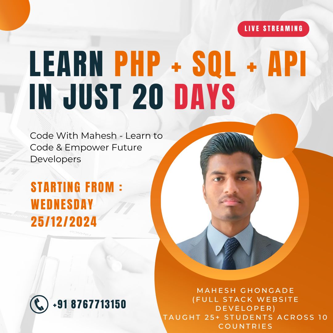 Code With Mahesh on LinkedIn: #codewithmahesh #learntocode # ... Code With Mahesh on LinkedIn: #codewithmahesh #learntocode # ...