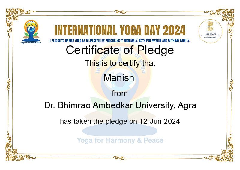Manish Mahour on LinkedIn: Yoga Certificate Manish Mahour on LinkedIn: Yoga Certificate
