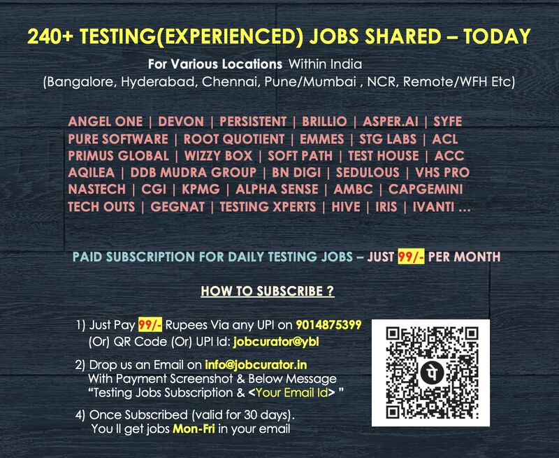 Job Curator on LinkedIn: #testing #testing #selenium #testing # ... Job Curator on LinkedIn: #testing #testing #selenium #testing # ...