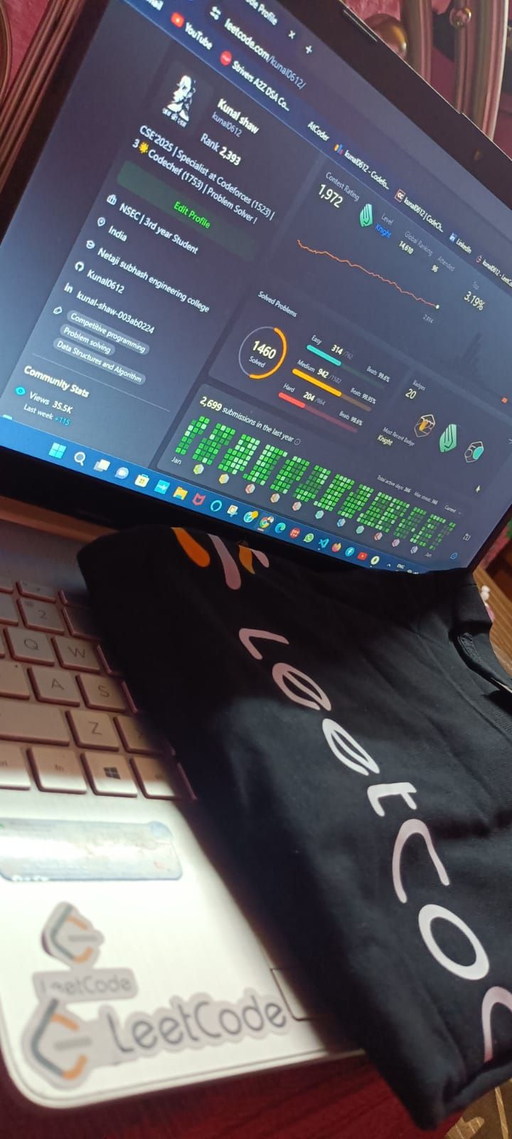 Launching my T-shirt with 10000 LeetCoins | Kunal Shaw posted on the ... Launching my T-shirt with 10000 LeetCoins | Kunal Shaw posted on the ...