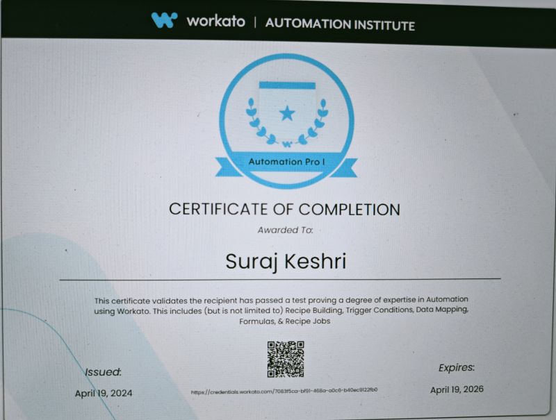 I'm delighted to share that I've obtained new certification from ... I'm delighted to share that I've obtained new certification from ...