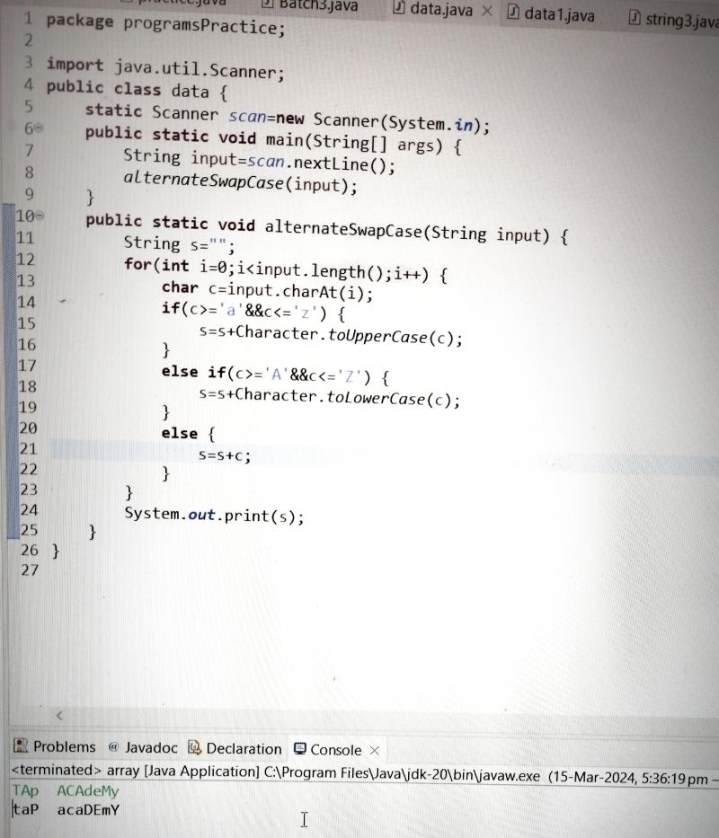How to swap string using Java programming | Nagipogu Suneel posted on ... How to swap string using Java programming | Nagipogu Suneel posted on ...