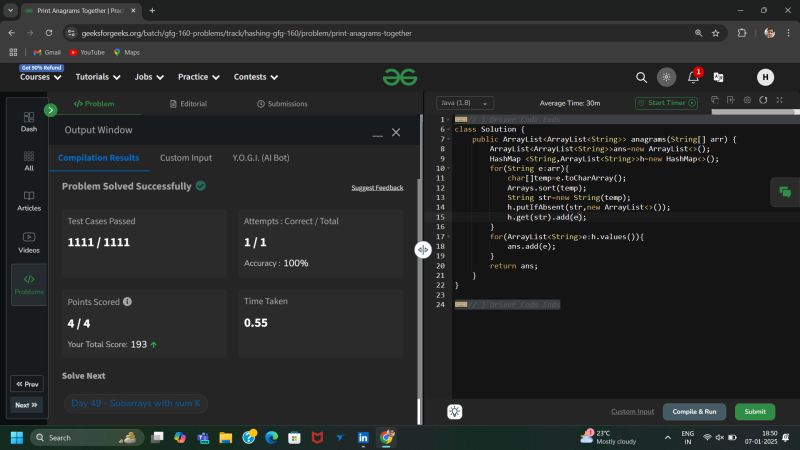 Hari Prasad on LinkedIn: #codingjourney #problemsolving #gfgchallenge # ... Hari Prasad on LinkedIn: #codingjourney #problemsolving #gfgchallenge # ...