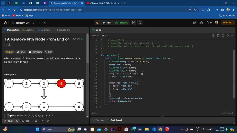 How to remove Nth Node from list | Manish Singh Bisht posted on the ... How to remove Nth Node from list | Manish Singh Bisht posted on the ...