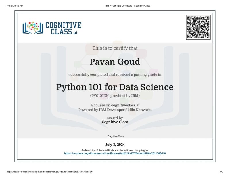 Pavan Bollikonda on LinkedIn: #datascience #python #ibm Pavan Bollikonda on LinkedIn: #datascience #python #ibm