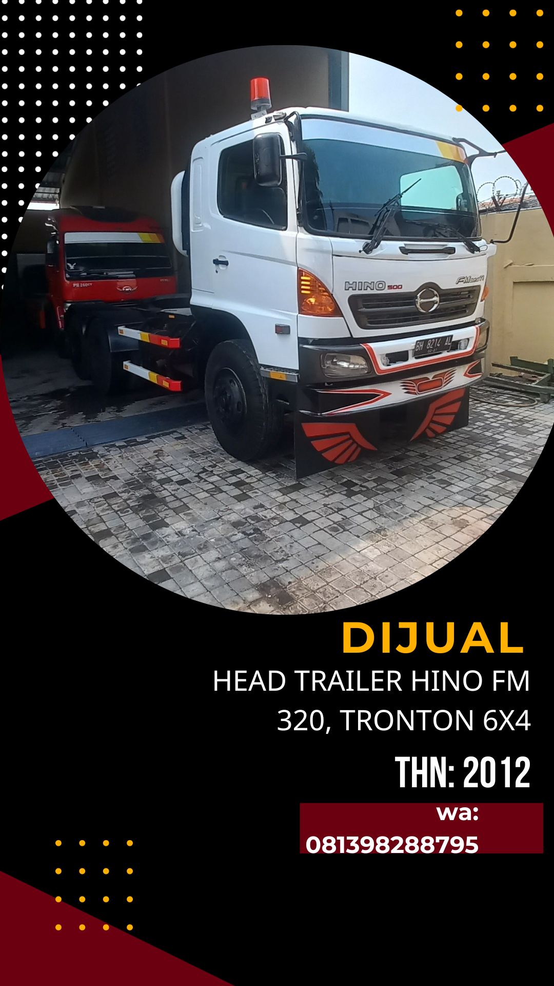 Rian Mustika on LinkedIn: Dijual Head trailer Hino fm 320 Tronton 6x4 ... Rian Mustika on LinkedIn: Dijual Head trailer Hino fm 320 Tronton 6x4 ...