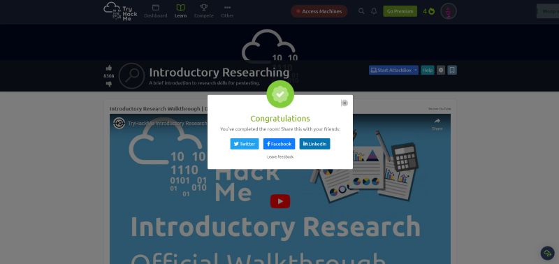 Hrushabh H. on LinkedIn: #tryhackme #cyberninja #levelup # ... Hrushabh H. on LinkedIn: #tryhackme #cyberninja #levelup # ...