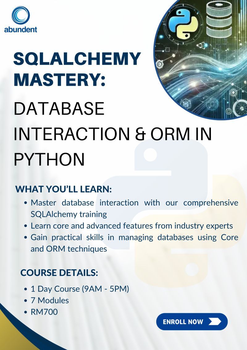 Abundent on LinkedIn: #abundentacademy #python #programming #sqlalchemy ... Abundent on LinkedIn: #abundentacademy #python #programming #sqlalchemy ...