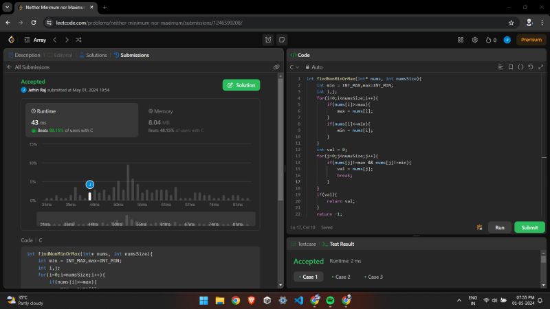 Day 64 of #100DaysOfCode: Solving integer array problem | Gnana Jefrin ... Day 64 of #100DaysOfCode: Solving integer array problem | Gnana Jefrin ...
