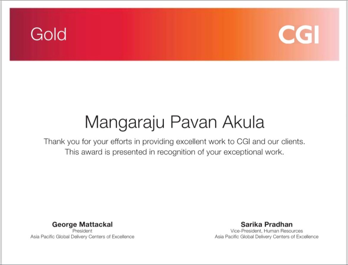 Pavan Kumar Akula on LinkedIn: I'm glad to share with you all that I ... Pavan Kumar Akula on LinkedIn: I'm glad to share with you all that I ...