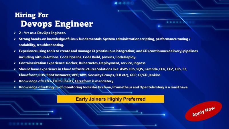 Nisha Sharma on LinkedIn: #devops #devopsengineer #devopsjobs # ... Nisha Sharma on LinkedIn: #devops #devopsengineer #devopsjobs # ...