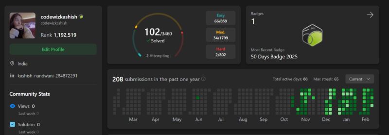 #leetcode #problemsolving #codingjourney #consistency #keeplearning ... #leetcode #problemsolving #codingjourney #consistency #keeplearning ...